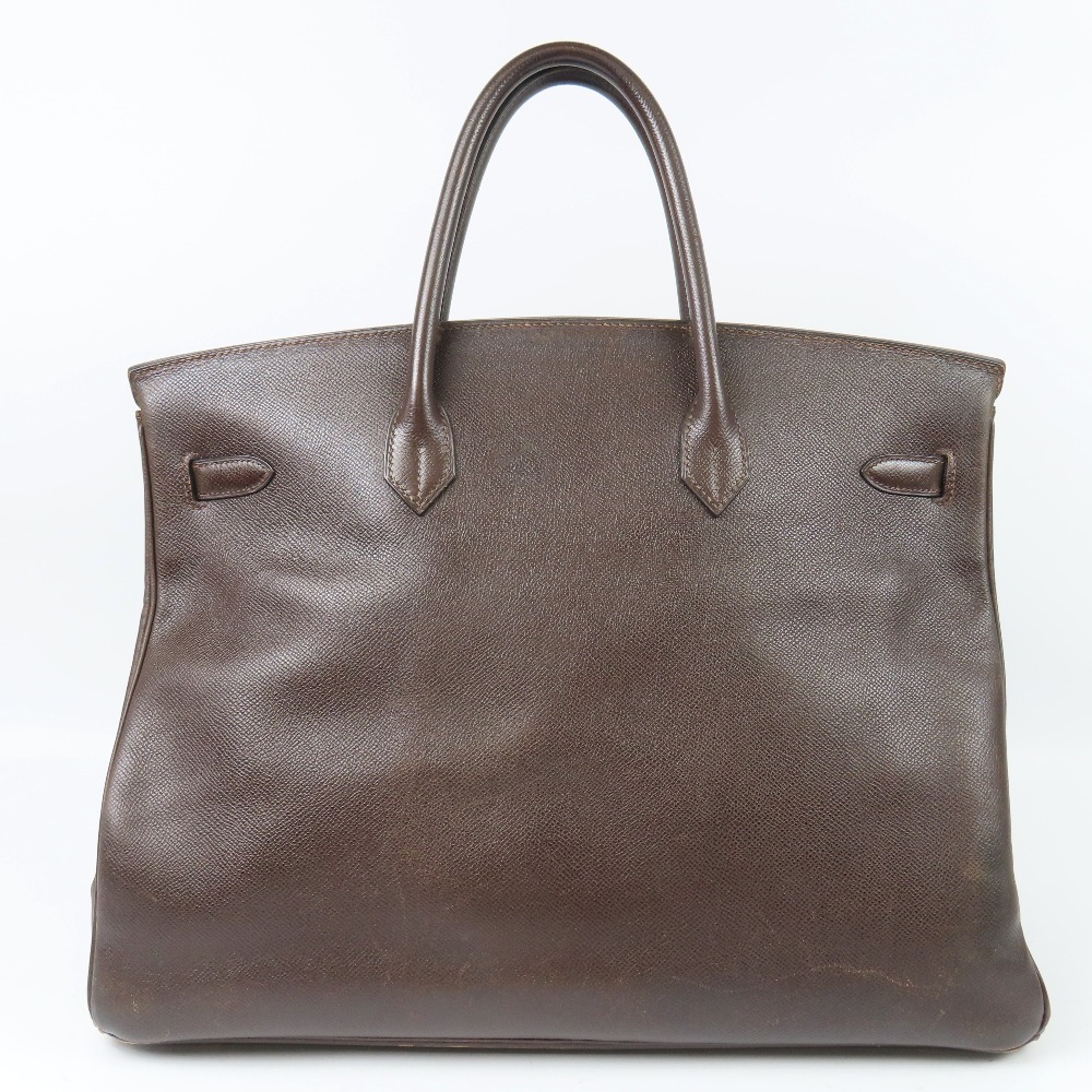 203477 1円スタート HERMES エルメス 中綺麗 バーキン40 G金具 ヴィンテージ ハンドバッグ クシュベル ダークブラウン Y ...