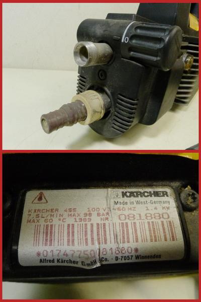 PQ karcher ケルヒャー 455 高圧洗浄機 動作良好(高圧洗浄機)｜売買されたオークション情報、yahooの商品情報をアーカイブ公開 ...