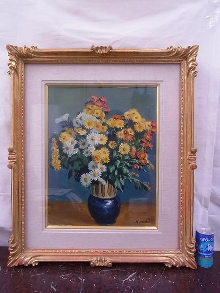 83136 K.AOYAMAサイン有 花 F6 油彩 静物画 絵画 額装(静物画)｜売買されたオークション情報、yahooの商品情報を ...