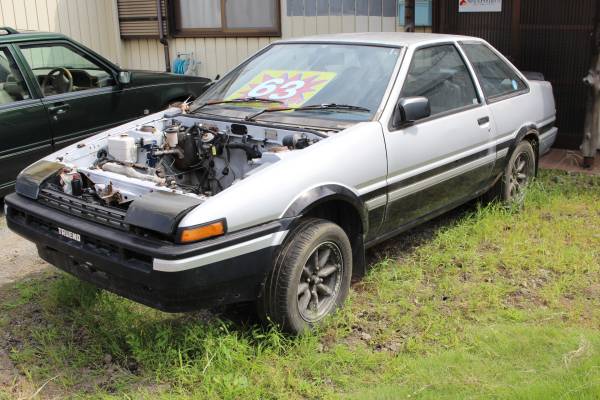 エンジンMT無し 箱換えに AE86前期トレノ2ドア(スプリンタートレノ)｜売買されたオークション情報、yahooの商品情報をアーカイブ公開 - オークファン（aucfan.com）