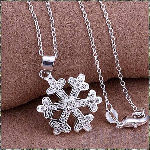 SILVER BEAUTIFUL CRYSTAL SNOWFLAKE 雪の結晶 ネックレス(シルバー)｜売買されたオークション情報、yahooの商品情報をアーカイブ公開 - オークファン ...
