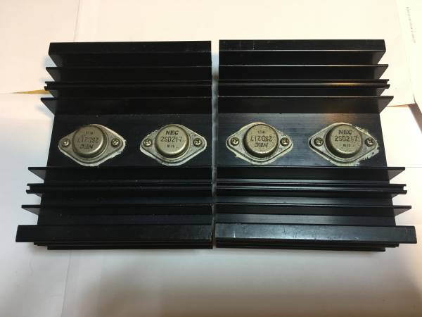 NEC 金田式 アンプに使用可能 2SD217 2SD218の低圧 4個 ヒートシンク付き ジャンク(一般)｜売買されたオークション情報 ...