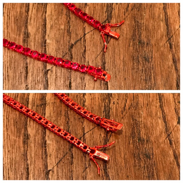 ENUOVE イノーヴェ テニスブレスレット 赤 925シルバー 送料￥360(シルバー)｜売買されたオークション情報、yahooの商品情報をアーカイブ公開 - オークファン（aucfan.com）