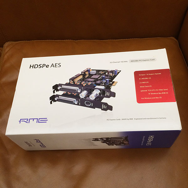RME HDSPe AES 32チャンネル 192kHz AES/EBU PCI Expressインターフェイス 完動品(オーディオ ...