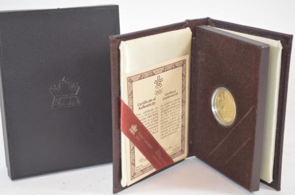 1988 カルガリー オリンピック 100ドル 金貨 K14 13.33g ELIZABETH Ⅱカナダ 1987 箱付き(北アメリカ)｜売買 ...