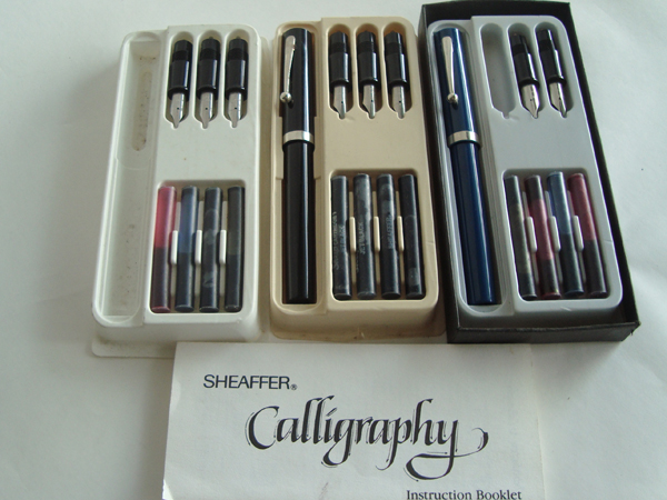 SHEAFFER シェーファー Calligraphy 書道用 万年筆 2セット揃い おまけつき(シェーファー)｜売買されたオークション情報、yahooの商品情報をアーカイブ公開 ...