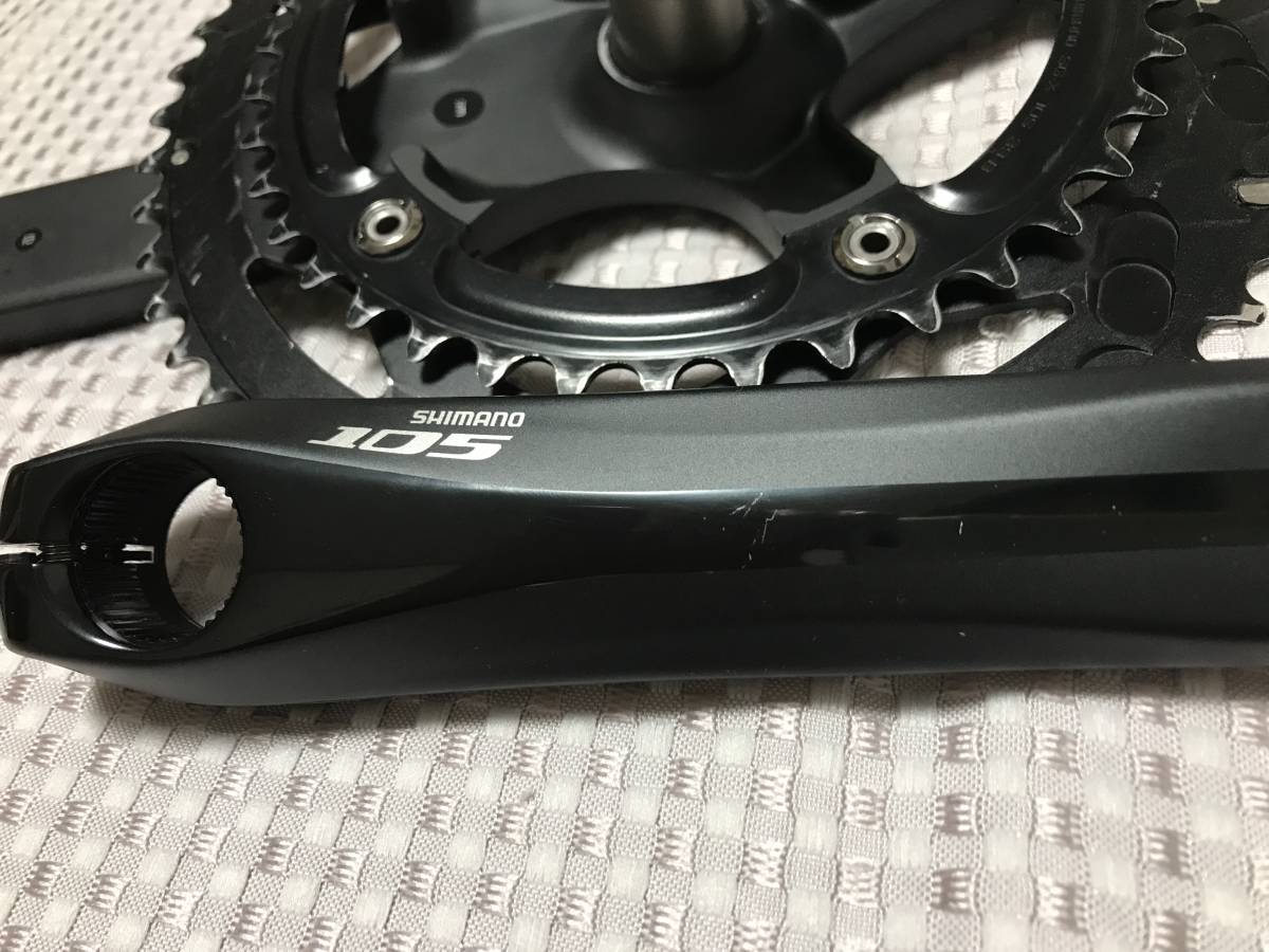 シマノ 105 FC-5700 クランクセット 170mm 52-39T 10速 ブラック 品(クランク)｜売買されたオークション情報 ...