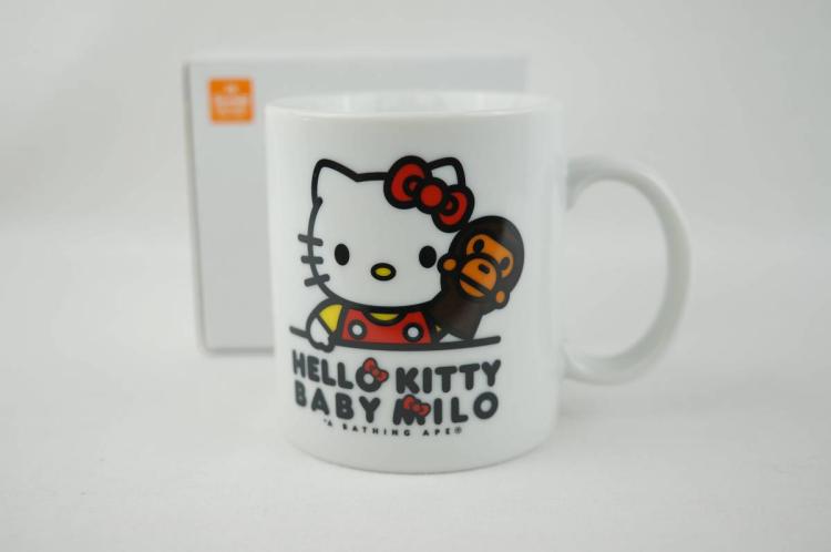 A Bathing Ape Hello Kitty Baby Milo Bape Mug Cup Supreme Yeezy Nike Jordan White 白 ホワイト シュプリーム ...