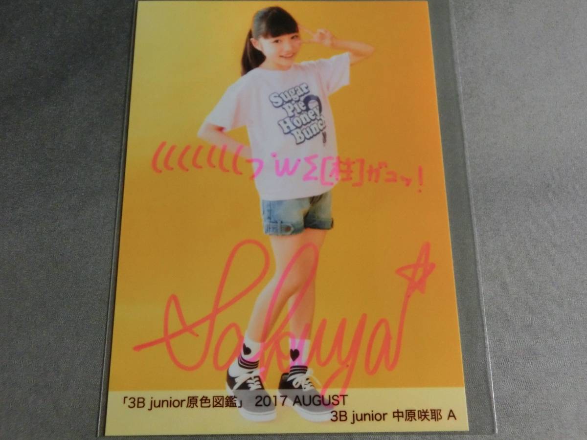 中原咲耶 A 直筆サイン 3B junior原色図鑑 生写真 2017 AUGUST(写真)｜売買されたオークション情報、yahooの商品情報をアーカイブ公開 - オークファン（aucfan.com）