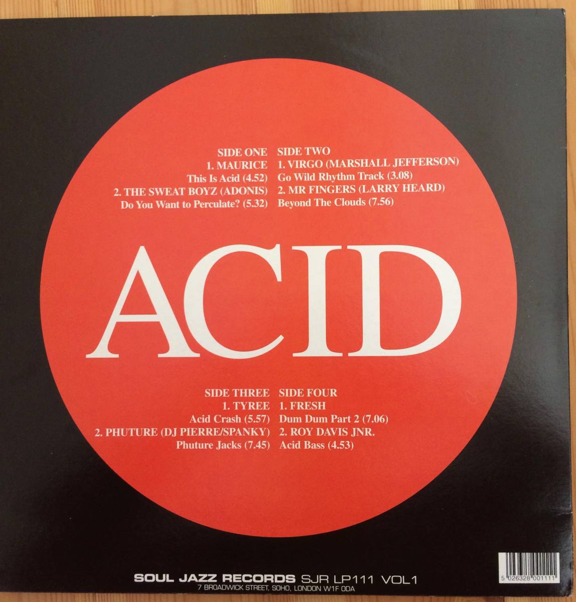 V.A. / ACID VOLUME 1 / SOUL JAZZ RECORD / MR FINGERS / LARRY HEARD ...