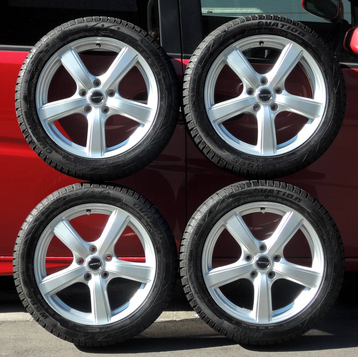 スタッドレスOvation W586 215/50R17 アルミ Exceeder EXV 17×7.0J +55 114.3-5H(スタッドレスタイヤ)｜売買されたオークション情報 ...
