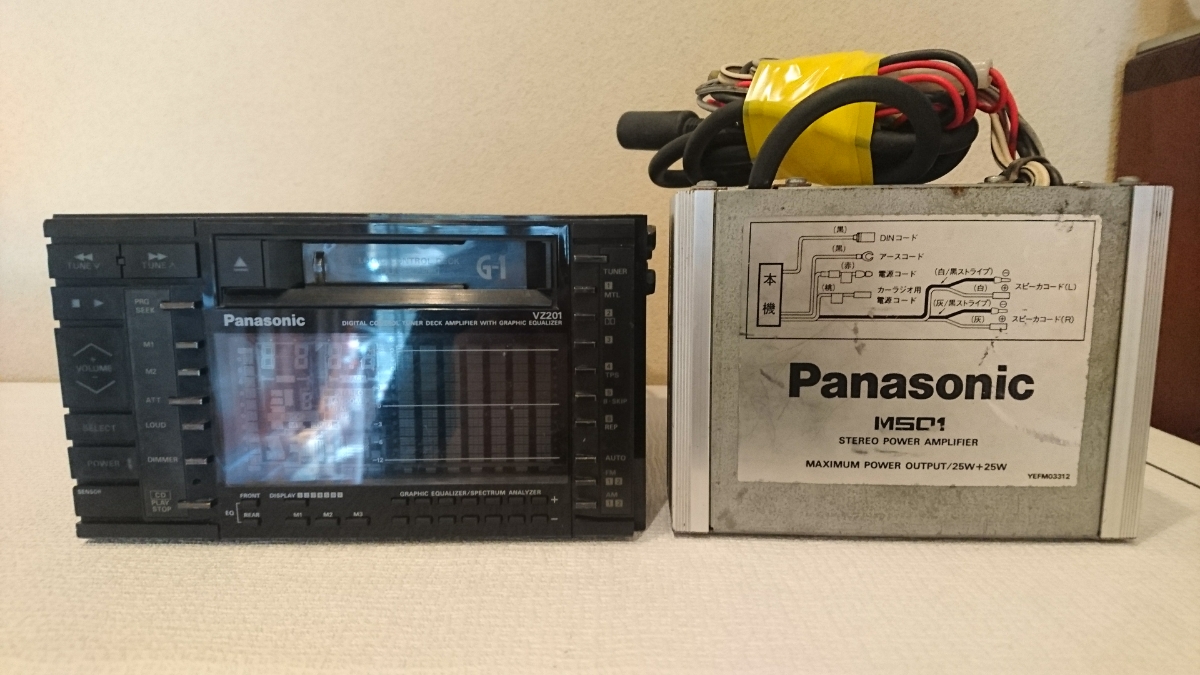 Panasonic カセットデッキ CQ-VZ201D VZ201 / CX-M501D M501(テープデッキ)｜売買されたオークション情報 ...