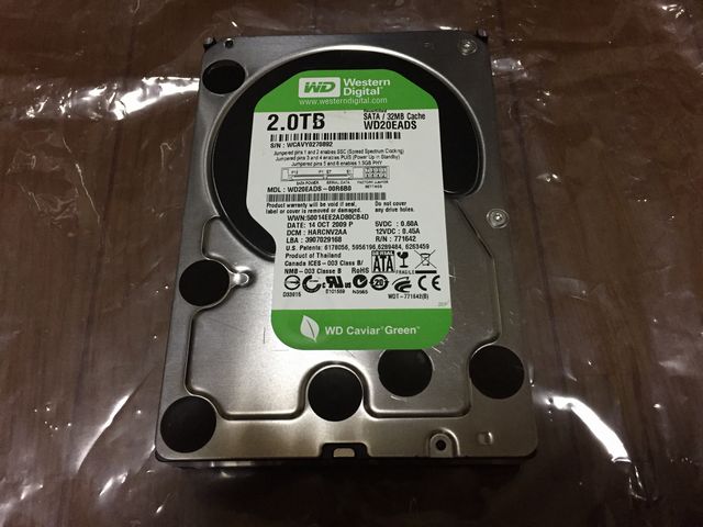 WDC WD20EADS 2TB SATA HDD エラー無しだけど訳あり②(2TB～)｜売買されたオークション情報、yahooの商品情報を ...