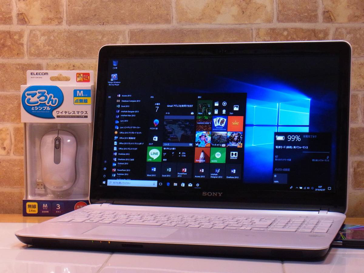 VAIO Fit 15E i5/SSHD1TB/8GB/HD画/NFC/Blu-ray/Webカメラ/Office2013/Windows10/SSD内蔵=SSHD 即日発送 ...