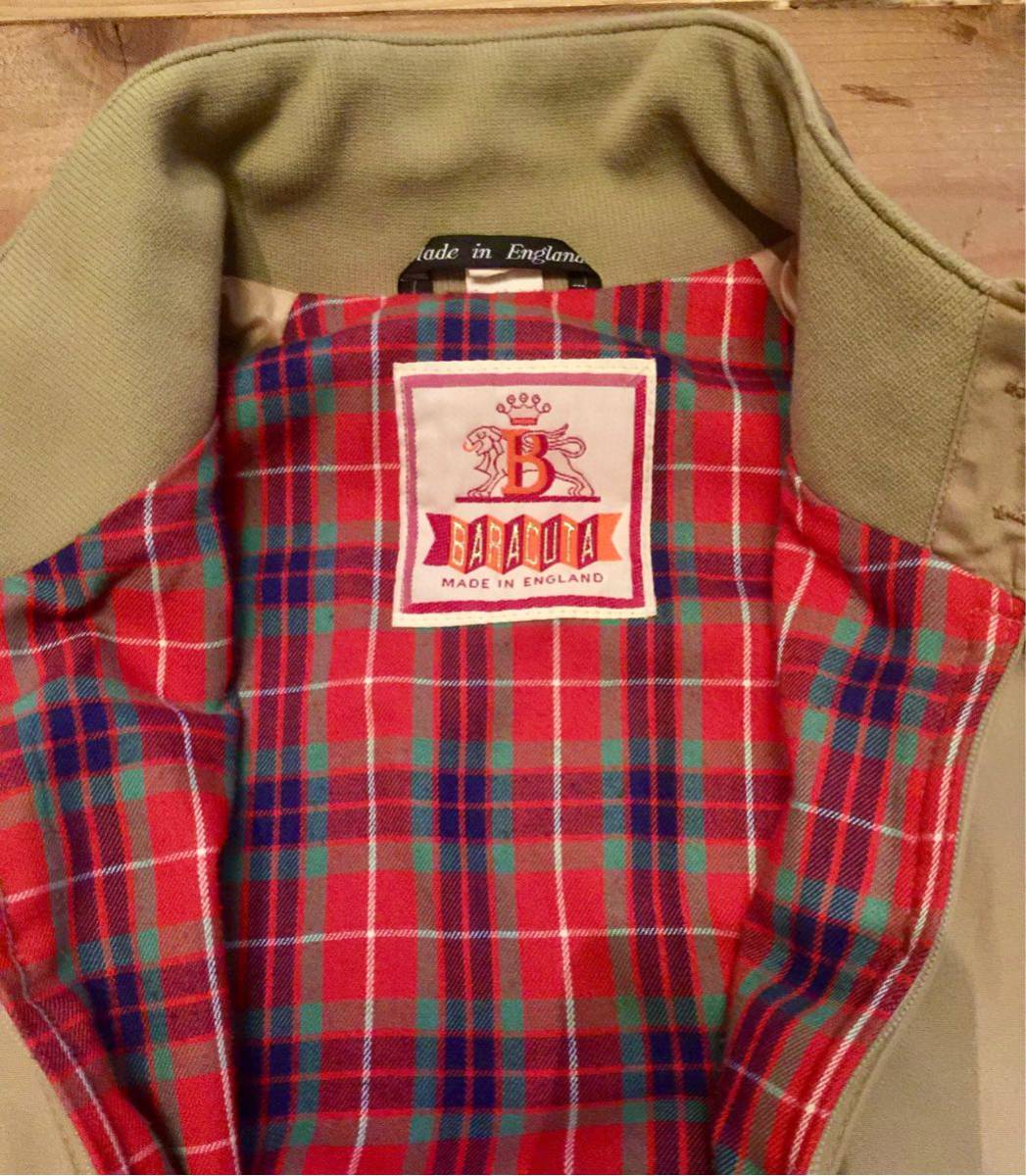 バラクータG9 ヴィンテージ 状態極上 タンTAN36 MADE IN ENGLAND OPTI BARACUTA G9 内ポケット付き ...
