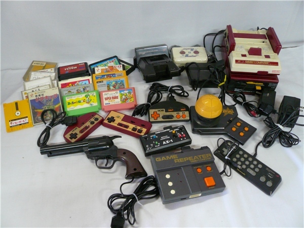 Fc14〇FC ファミコン本体ディスクシステムコントローラー連射銃HJ-10HVC-005050051025002JE506HC62-4マリオ ...