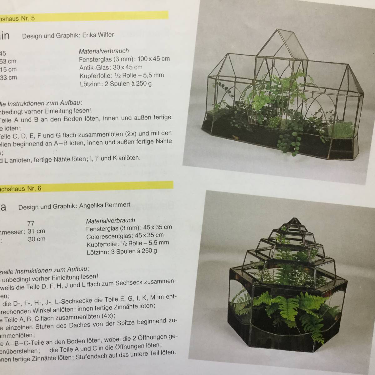 ARTBOOK_OUTLET W3-030 ステンドグラス 図案集 ドイツ TOPP ティファニーテクニック GEWACHS HAUSCHEN3 STAINED GLASS PATTERN ...