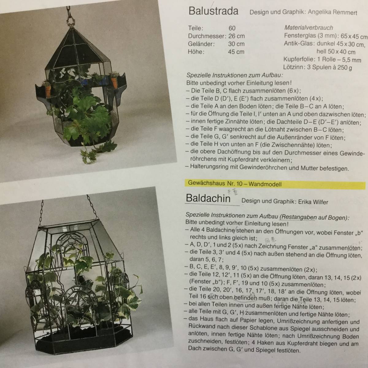 ARTBOOK_OUTLET W3-030 ステンドグラス 図案集 ドイツ TOPP ティファニーテクニック GEWACHS HAUSCHEN3 STAINED GLASS PATTERN ...