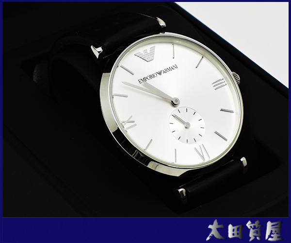 質屋出品 EMPORIO ARMANI エンポリオ アルマーニ AR1674 クォーツ レザーベルト 1円(アルマーニ)｜売買された ...