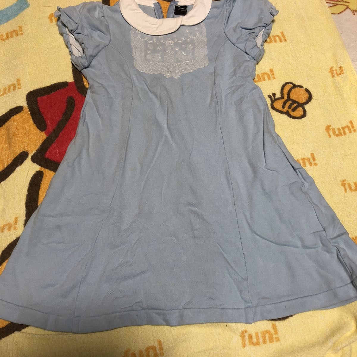 ポンポネット水色のワンピース120cm(ワンピース（ミニ）)｜売買されたオークション情報、yahooの商品情報をアーカイブ公開 - オークファン（aucfan.com）