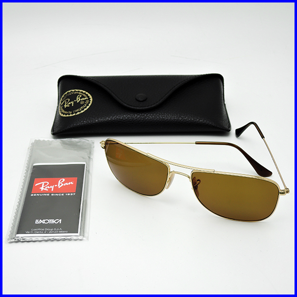 質屋出品 Ray-Ban レイバン 度入り サングラス RB3477 001/3K ゴールド 金属 ダブルブリッジ 1円(その他)｜売買された ...