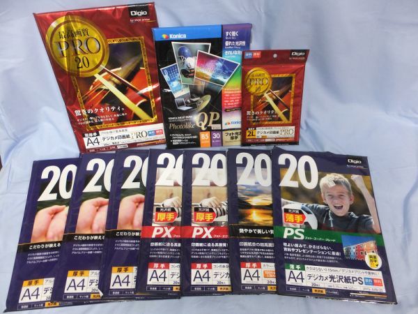 Y8/S Digio デジカメ印画紙 JPPX-A4J-20 QP30B5GH 10点セット(写真用紙)｜売買されたオークション情報、yahooの商品情報をアーカイブ公開 - オークファン ...