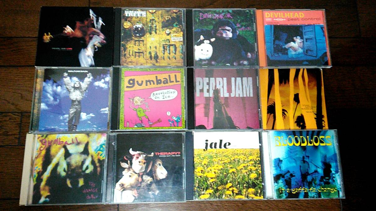 12 sets Lot CDs PEARL JAM GUMBALL DINOSAUR Jr THERAPY AFGHAN WHIGS ...