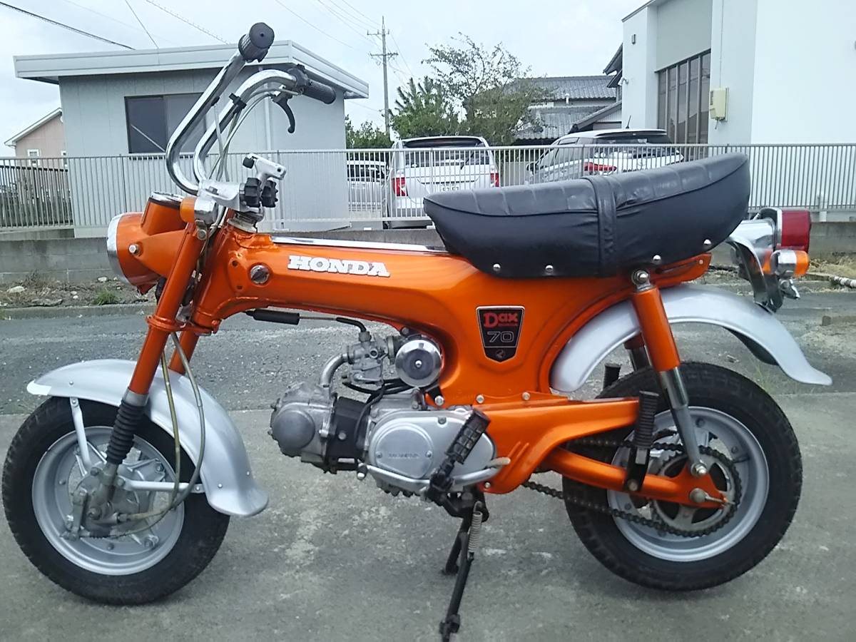 ホンダ ド初期 ダックス70 DAX70 レストア車 オリジナル車 フレーム6桁 モンキー シャリー カブ CD90 st70 ダックス50 動画あり 静岡(51cc-125cc)｜売買された ...