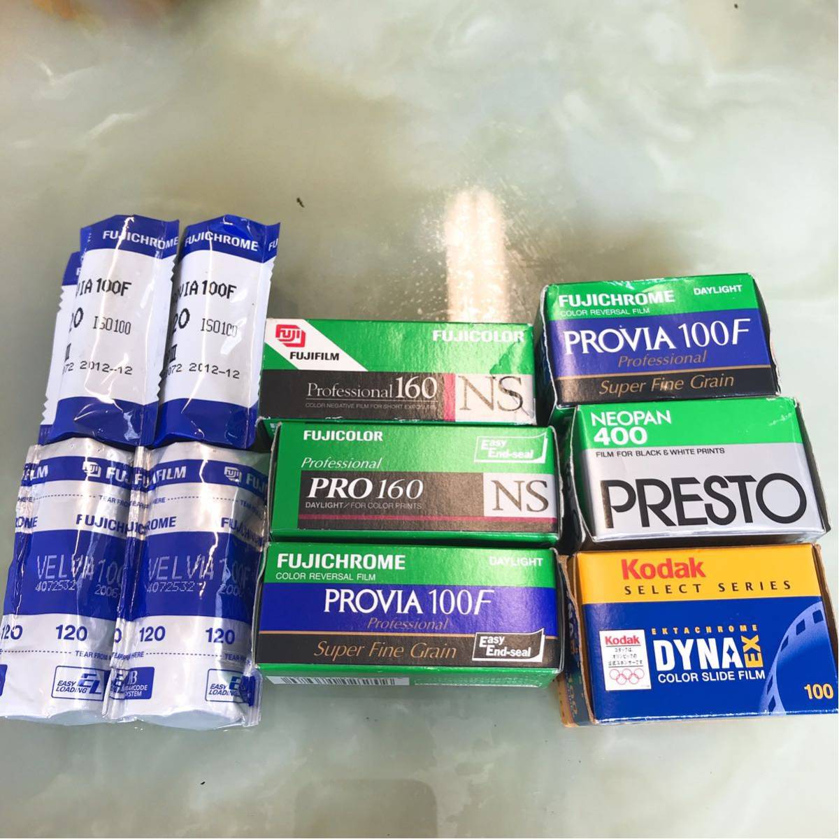 FUJIFILM FUJICHROME PROVIA 100F VELVIA 100F PRO 160 NS カメラ フィルム 期限切れ ...