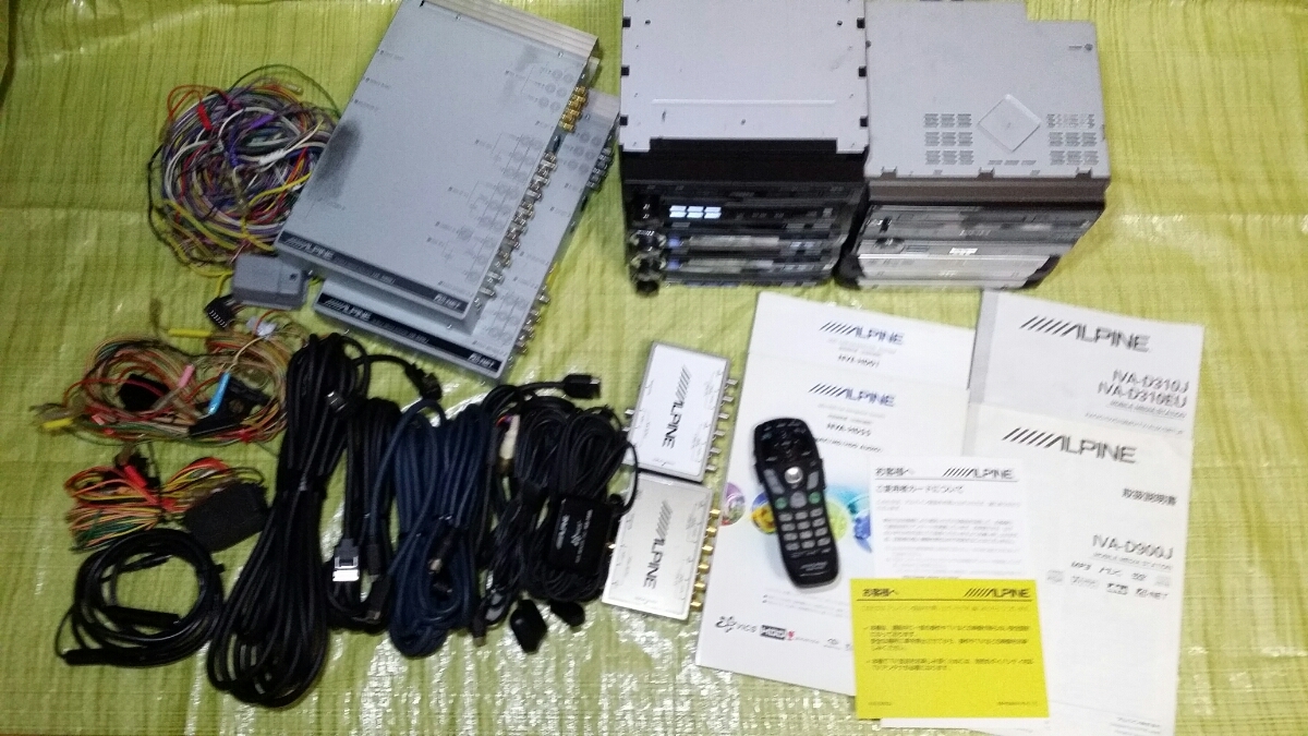 ALPINE IVA-D900J D310 D300 NVA-HD55 HD01 555などジャンクまとめて アルパイン モニター&ナビ(7 ...