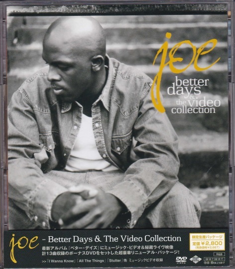 CD R&B 国内盤／DVD付／JOE／Better Days & The Video Collection ジョー 完全生産限定盤 日本独自 ...