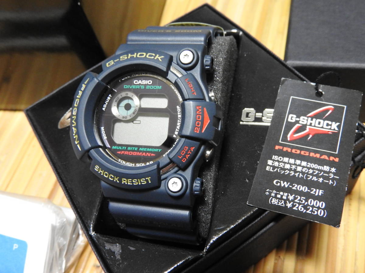 G-SHOCK FROGMAN GW-200-2JF ソーラー初期モデル(FROGMAN)｜売買されたオークション情報、yahooの商品情報を ...