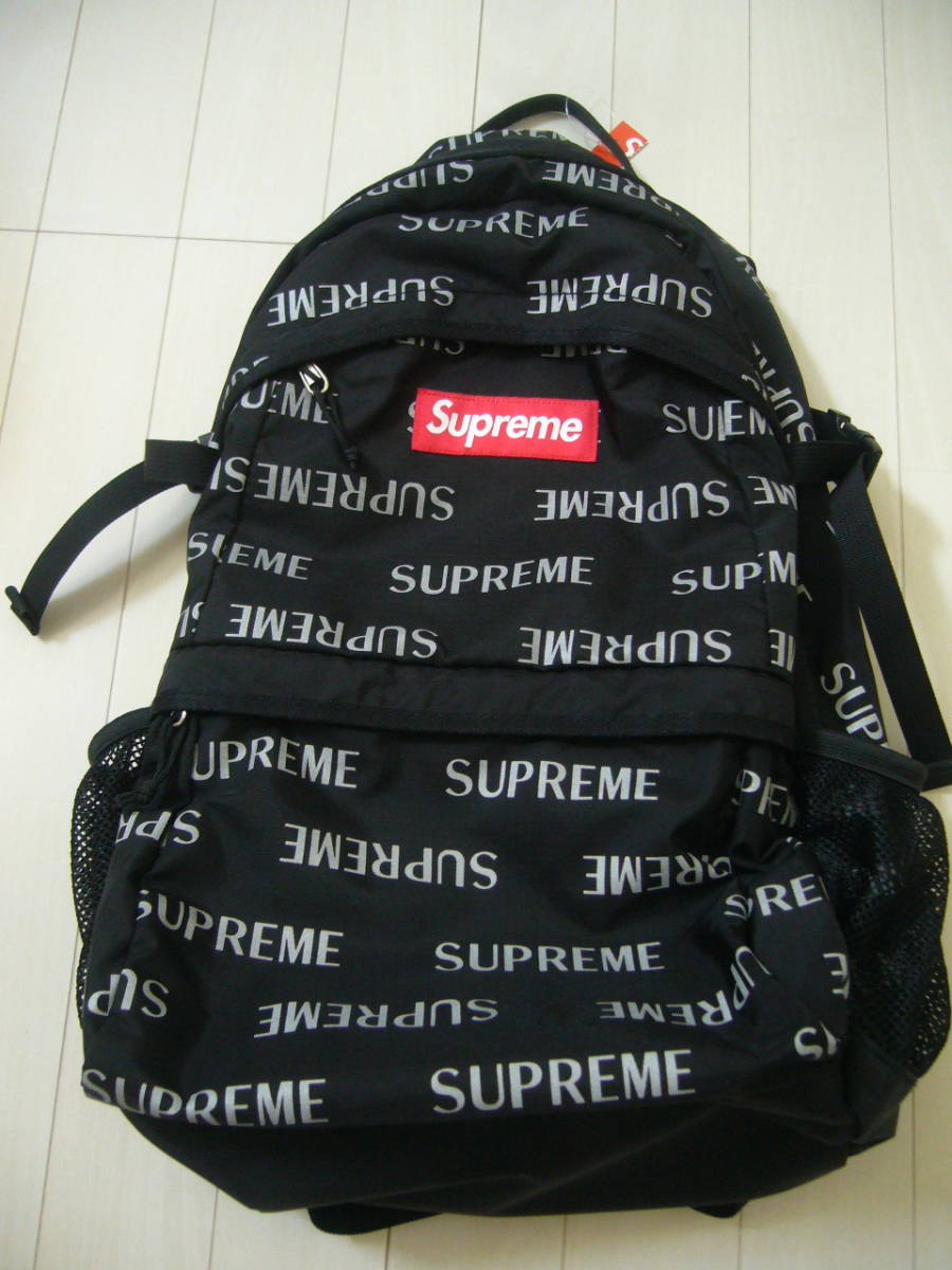 16FW Supreme BACKPACK バックパック リュックサック box logo 3M Reflective Repeat(かばん ...