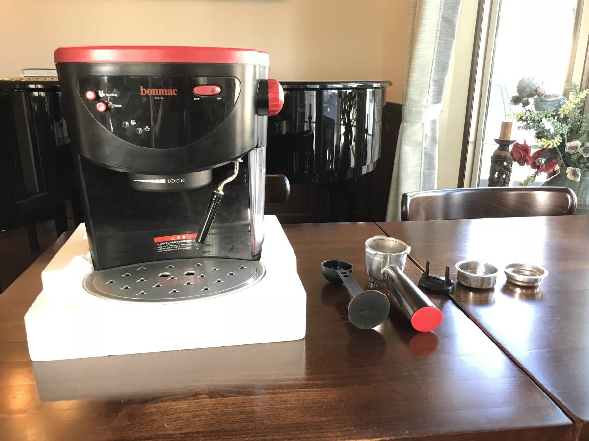 家庭用コーヒー抽出機 bonmacエスプレッソメーカー BME-100 個人(家電、AV、カメラ)｜売買されたオークション情報、yahooの商品情報をアーカイブ公開 - オークファン ...
