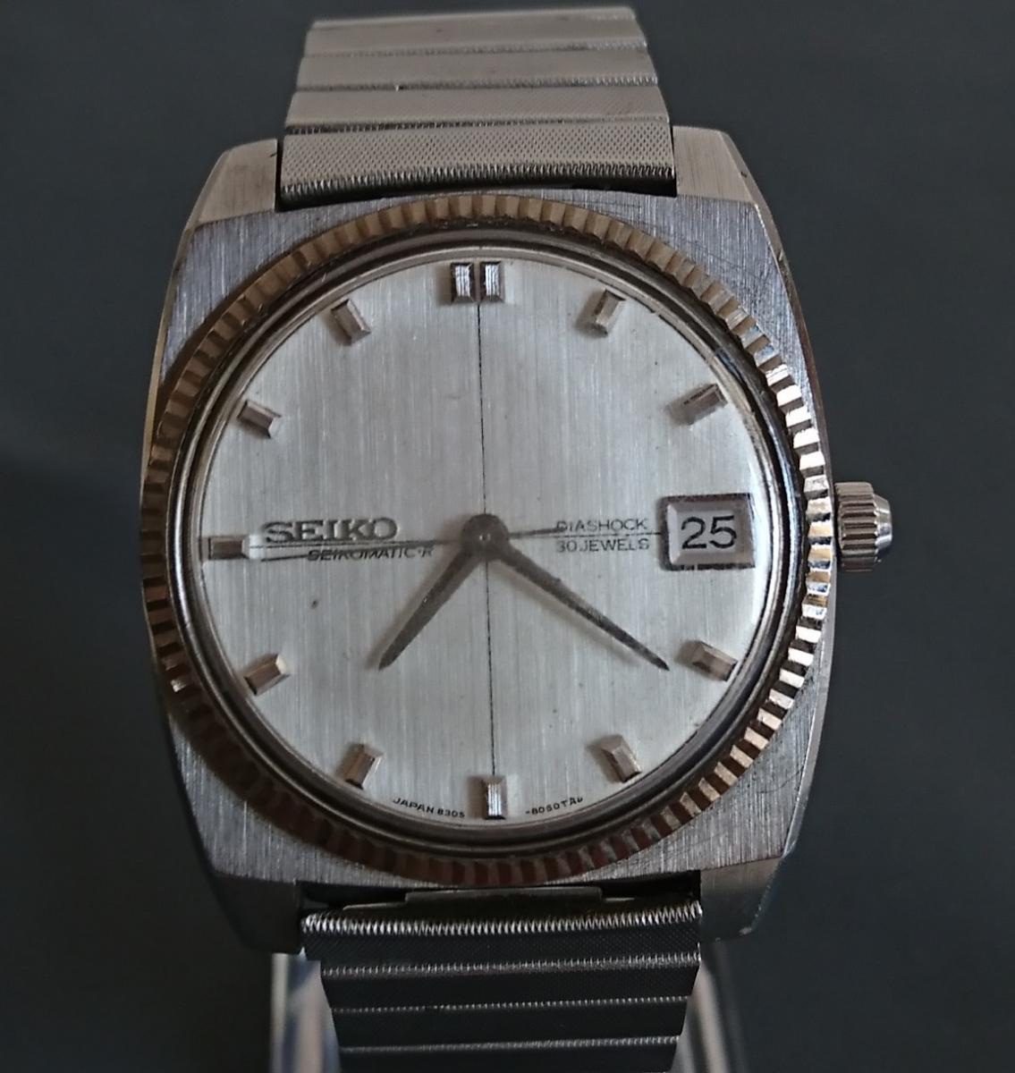 SEIKO セイコー SEIKOMATIC-R DIASHOCK 30石 セイコーマチックR 8305-8050 3針 デイト メンズ 男性 ...