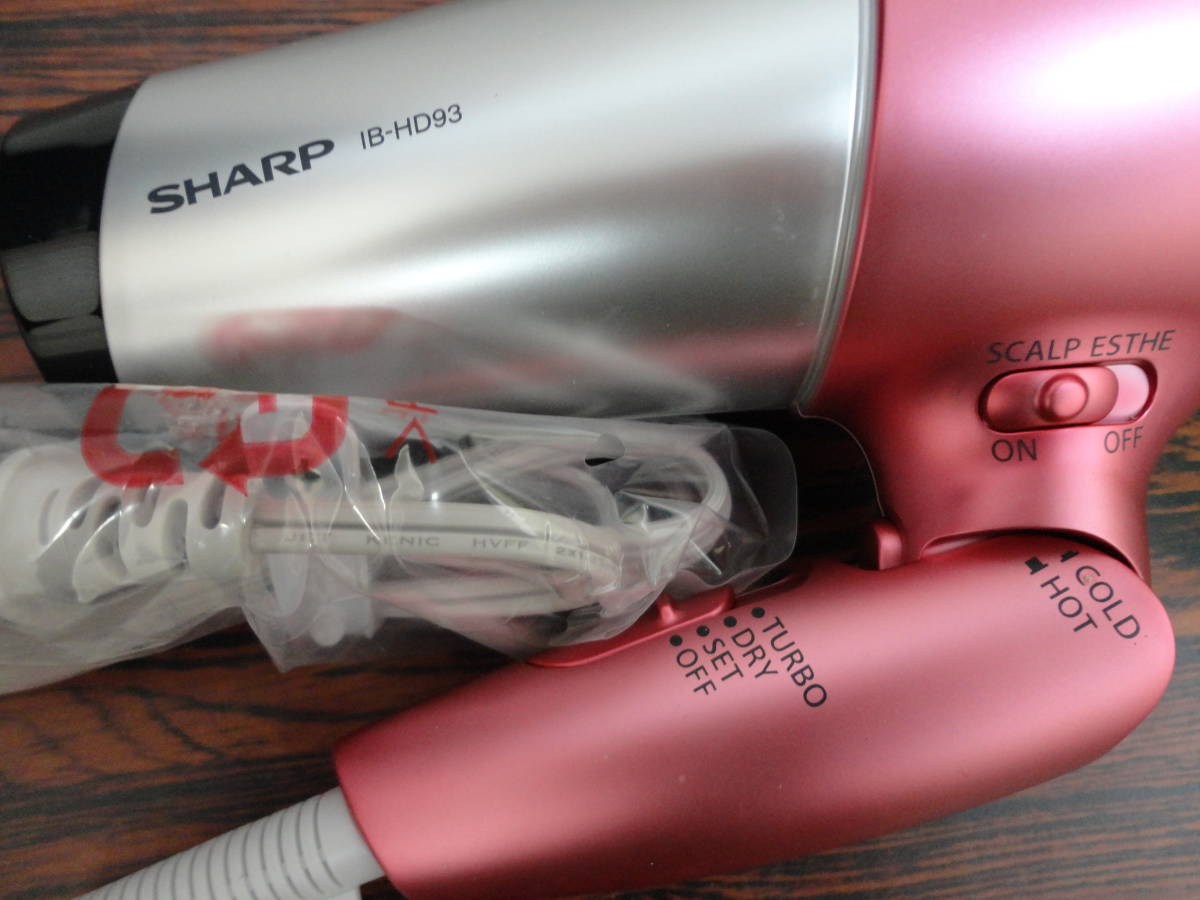 160-A⑩952 シャープ プラズマクラスター ドライヤー シャイニーピンク IB-HD93-P(その他)｜売買されたオークション情報、yahooの商品情報をアーカイブ公開 - オークファン ...