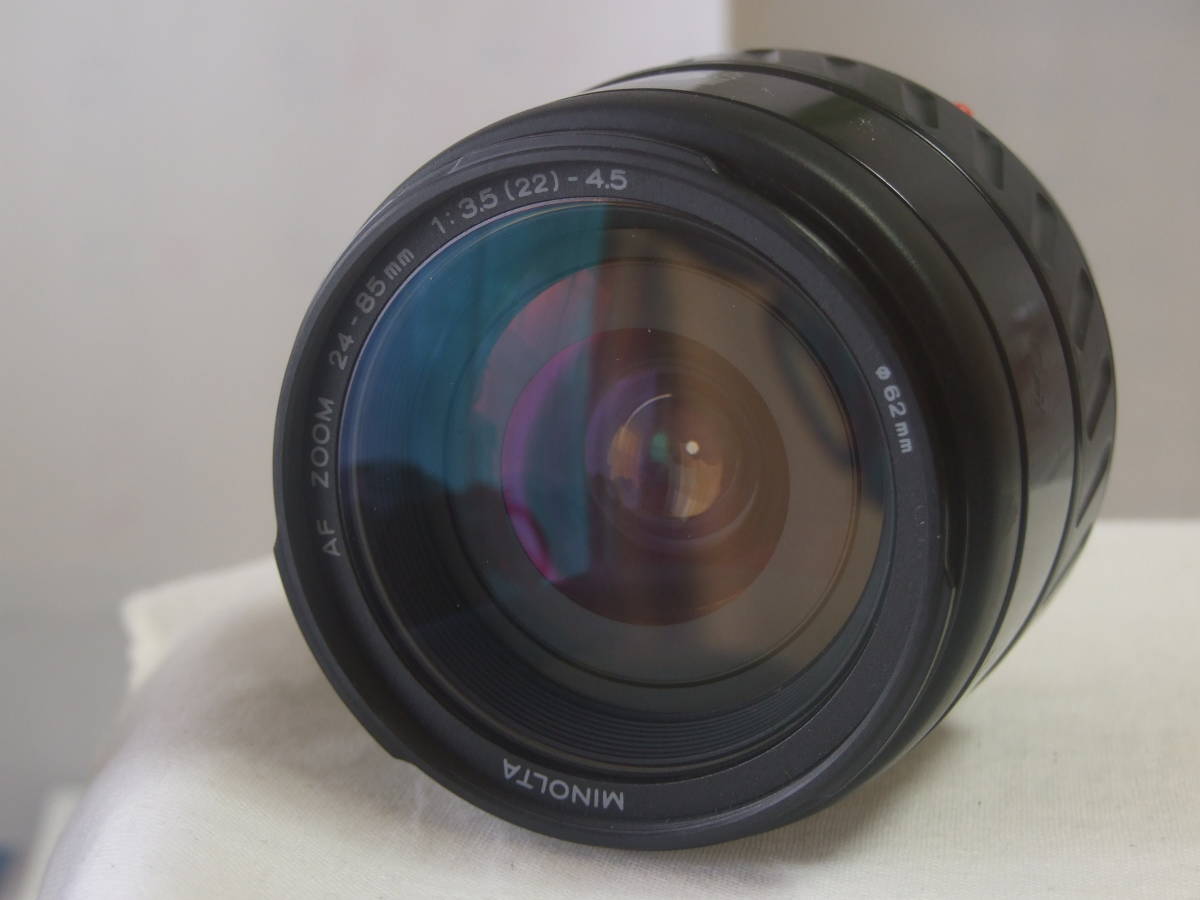 Y60-L262 ミノルタ Minolta AF ZOOM 24-85mm 1:3.5 22 -4.5 広角ズームレンズ レンズも綺麗(ソニー ...