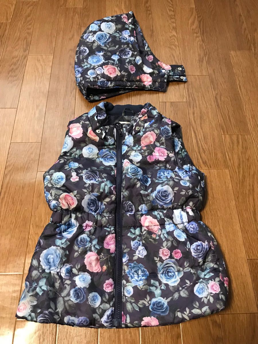 H&M 子供 キッズ ガールズ 女の子 中綿ベスト 128 7-8y 花柄(130（125～134cm）)｜売買されたオークション情報、yahooの商品情報をアーカイブ公開 - オークファン ...
