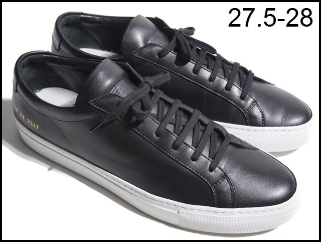 A8292P COMMON PROJECTS コモンプロジェクト Achilles Low 7547 レザースニーカー 黒 43/27.5-28cm rb(27.5cm)｜売買された ...