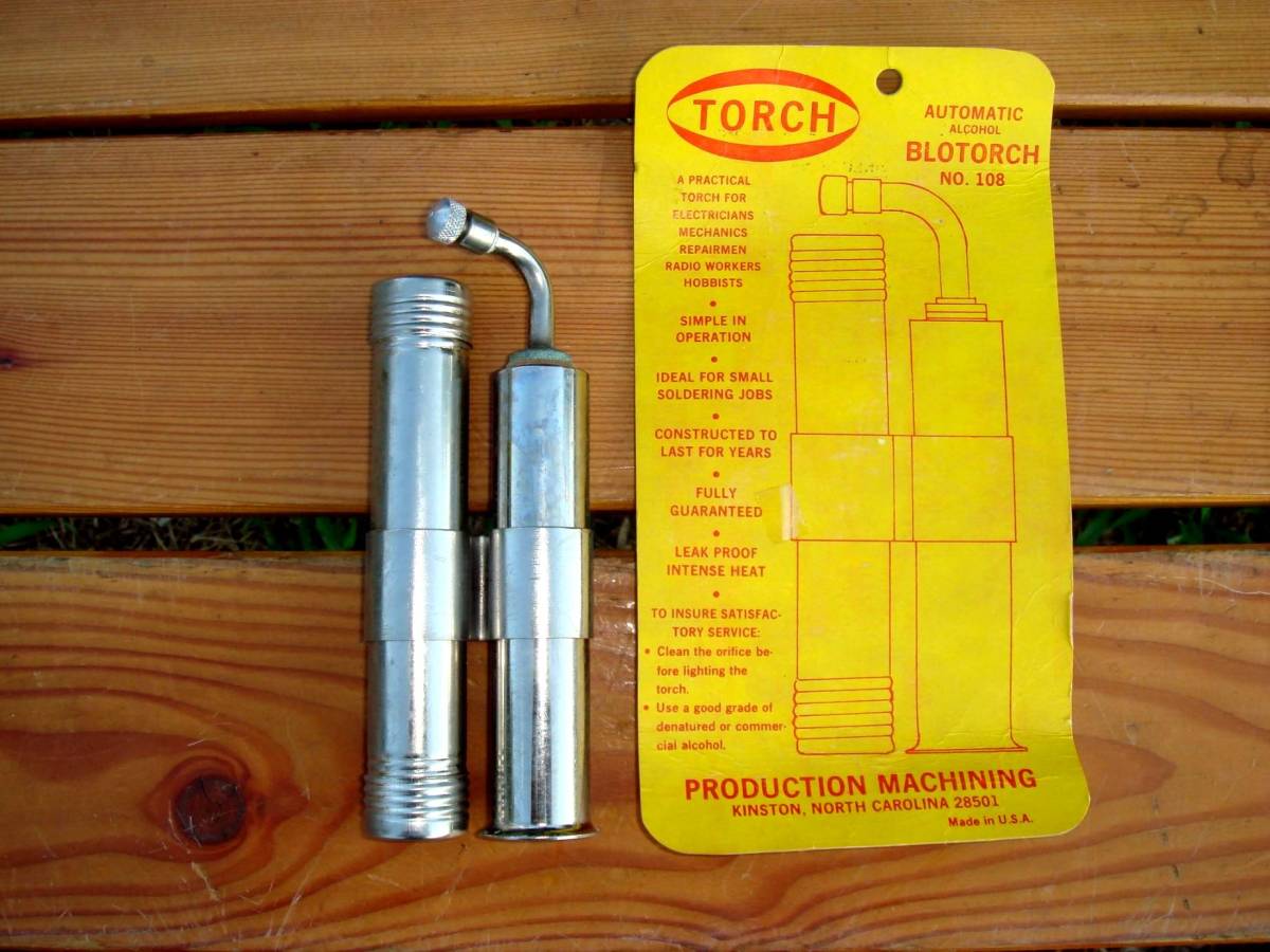 廃盤デッドストック Production Machining 未点火 Alcohol Blotorch #109 一生モノ(トーチ)｜売買され ...