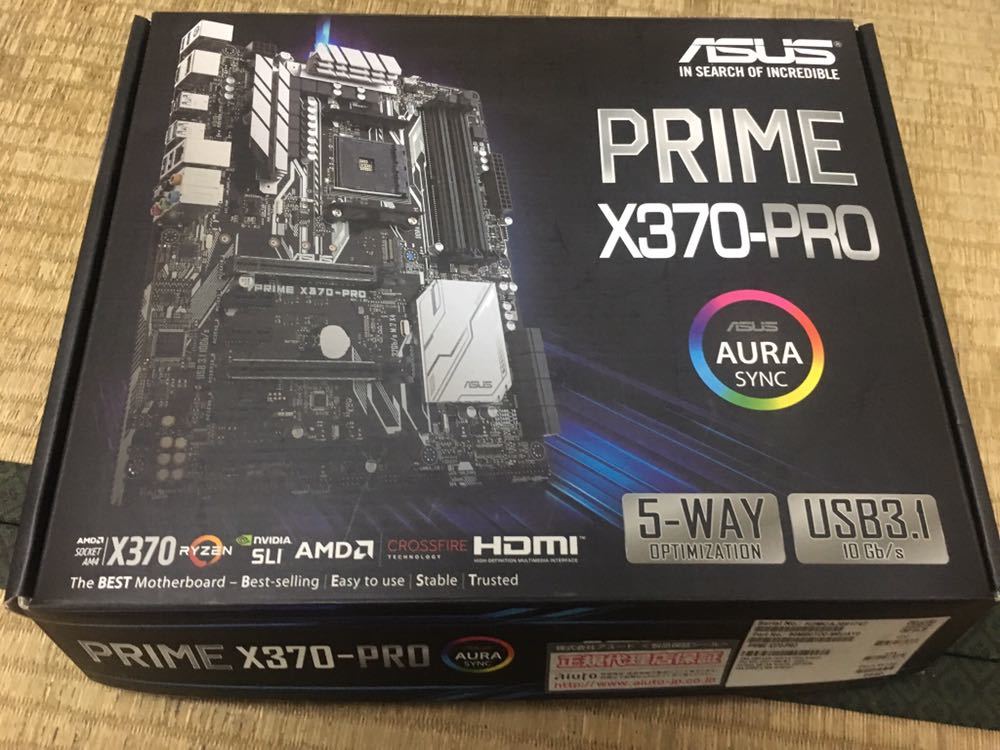 ASUS PRIME X370 PRO RYZEN 2x00 READY ATX AM4 DDR4 3200 INTEL LAN DP ...