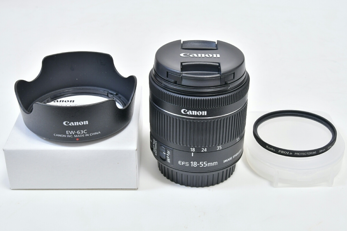 最新モデル 新同品 Canon キャノン EF-S 18-55mm F4-5.6 IS STM(キヤノン)｜売買されたオークション情報、yahooの商品情報をアーカイブ公開 - オークファン ...