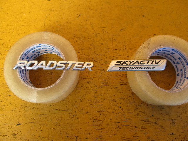 ロードスター ND系 ND5RC 純正リアバンパー エンブレム 左右 N243- 51771 ROADSTER SKYACTIV ...