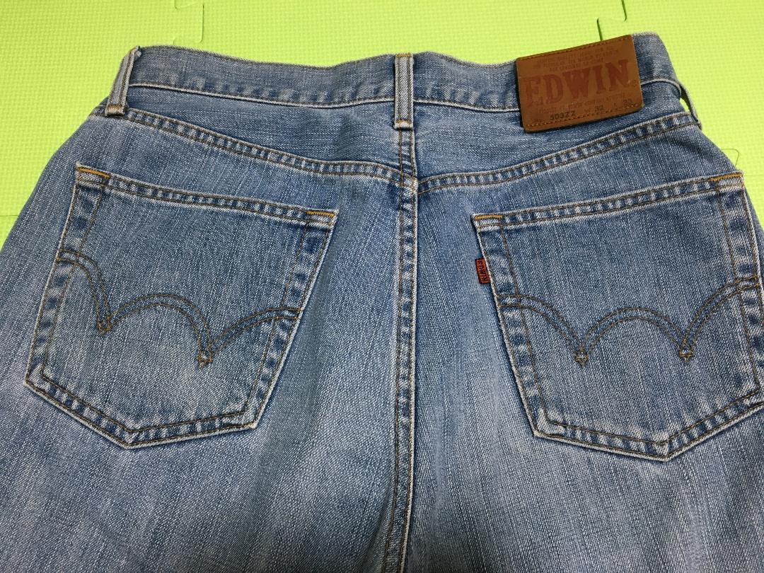 EDWIN エドウィン503ZZ REGULAR 今からの季節は薄色デニム ブルージーンズ 牛革ラベル E010(W32)｜売買されたオークション情報、yahooの商品情報をアーカイブ公開 ...