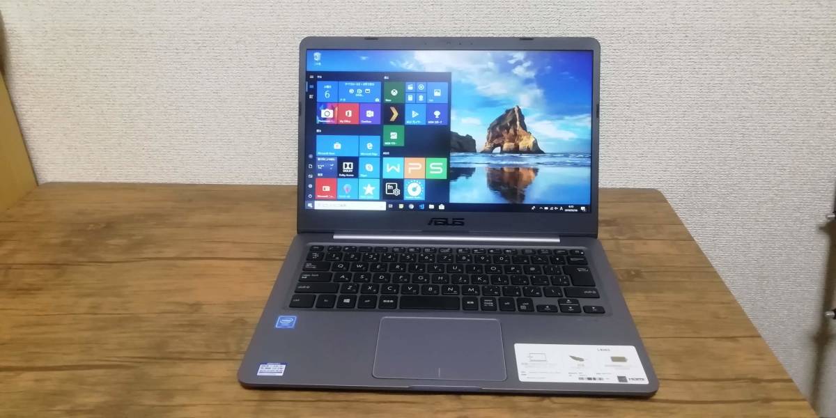 新古品 ASUS ノートパソコン VivoBook L406SA-S43060G 14インチディスプレイ Cel-N3060 eMMC64GB ...