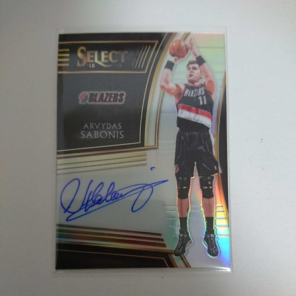 2018-19 Panini Select Signatures Autograph Arvydas Sabonis Portland ...