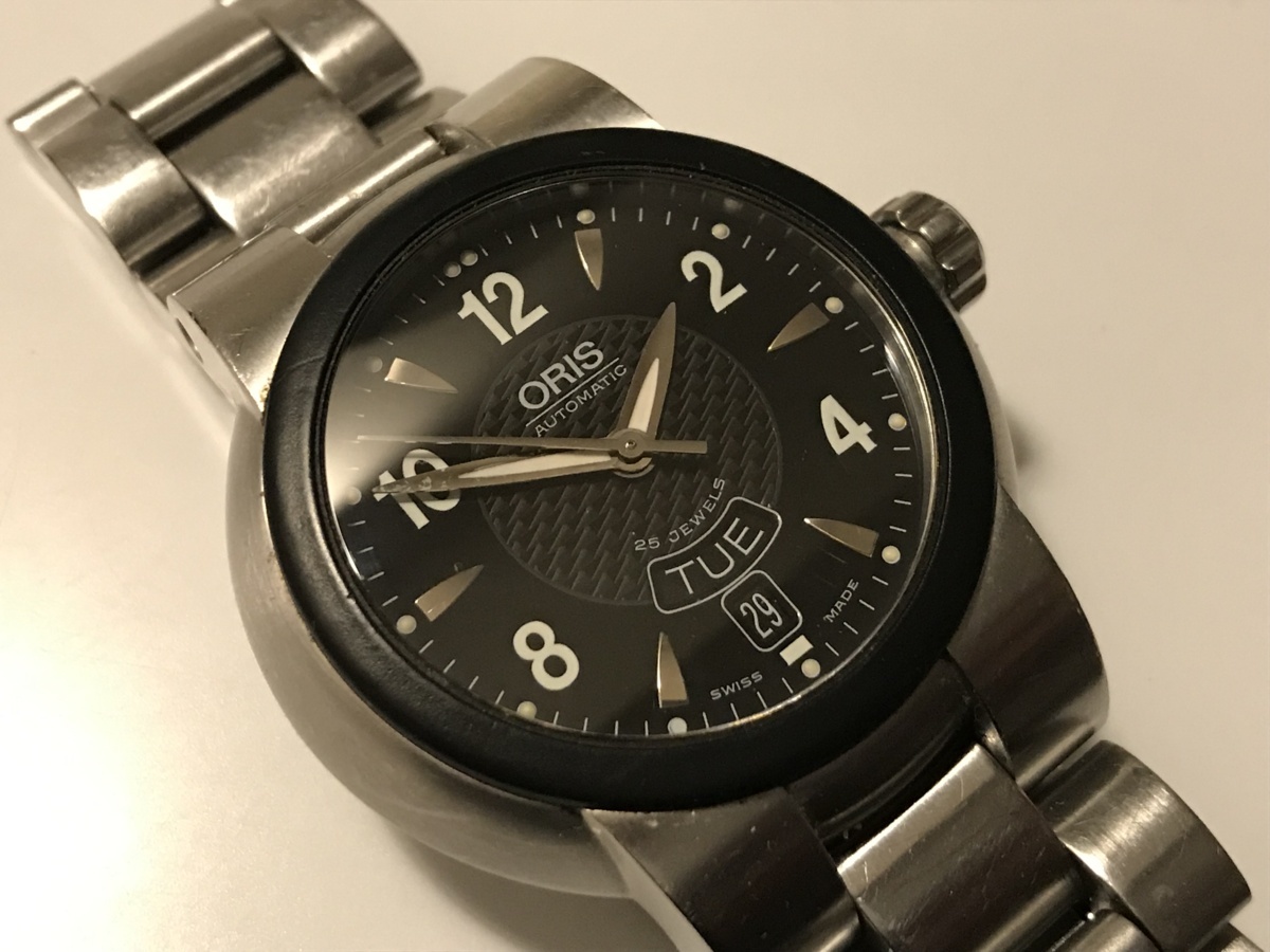 ORIS オリス 7518 44 デイデイト 自動巻き オート 腕時計 メンズ 黒文字盤 RA－04(オリス)｜売買されたオークション情報 ...