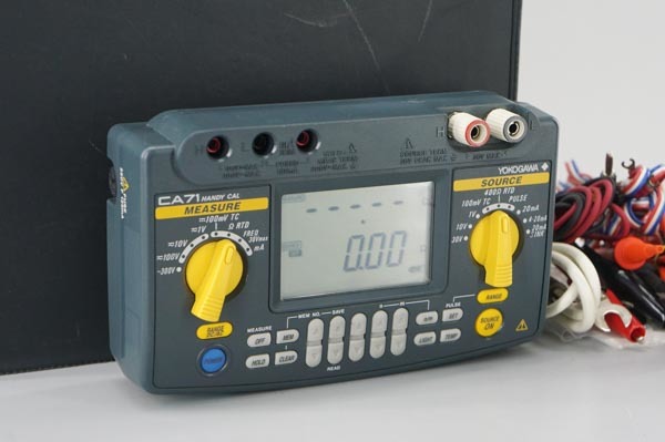 DW 10/2018CAL YOKOGAWA CA71 HANDY CAL AC Adapter 取扱説明書 ケース付 ハンディキ ...