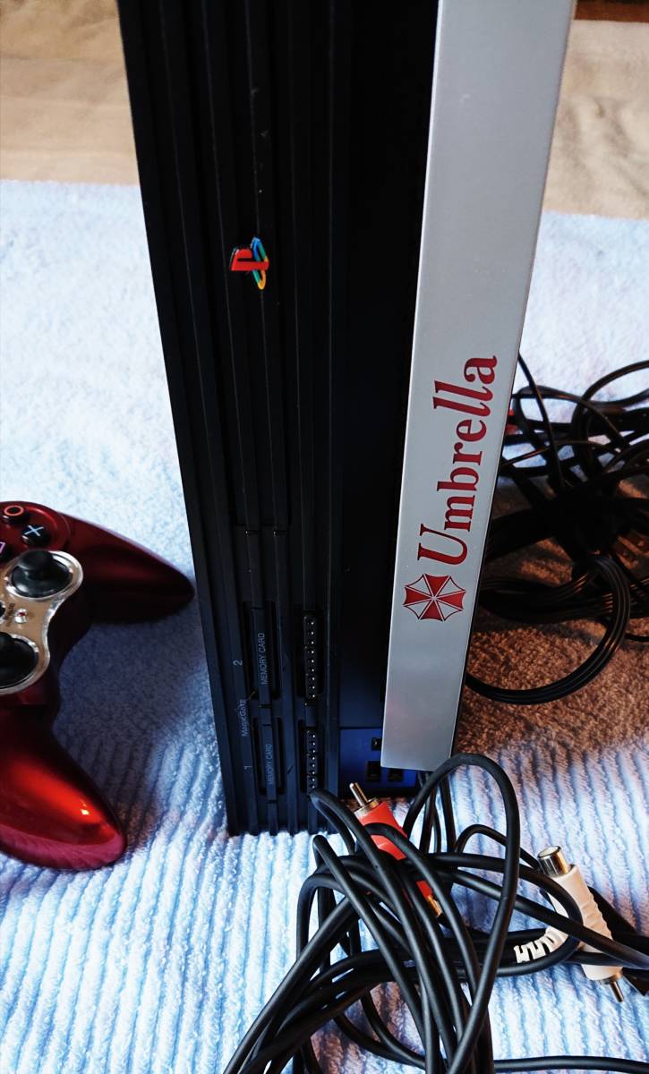 ゲーム ソニー SONY PS2 SCPH-39000 RC プレイステーション2 コントローラー＆メモリーカード2枚＆3ソフト付き バイオハザード Umbrella(本体)｜売買された ...
