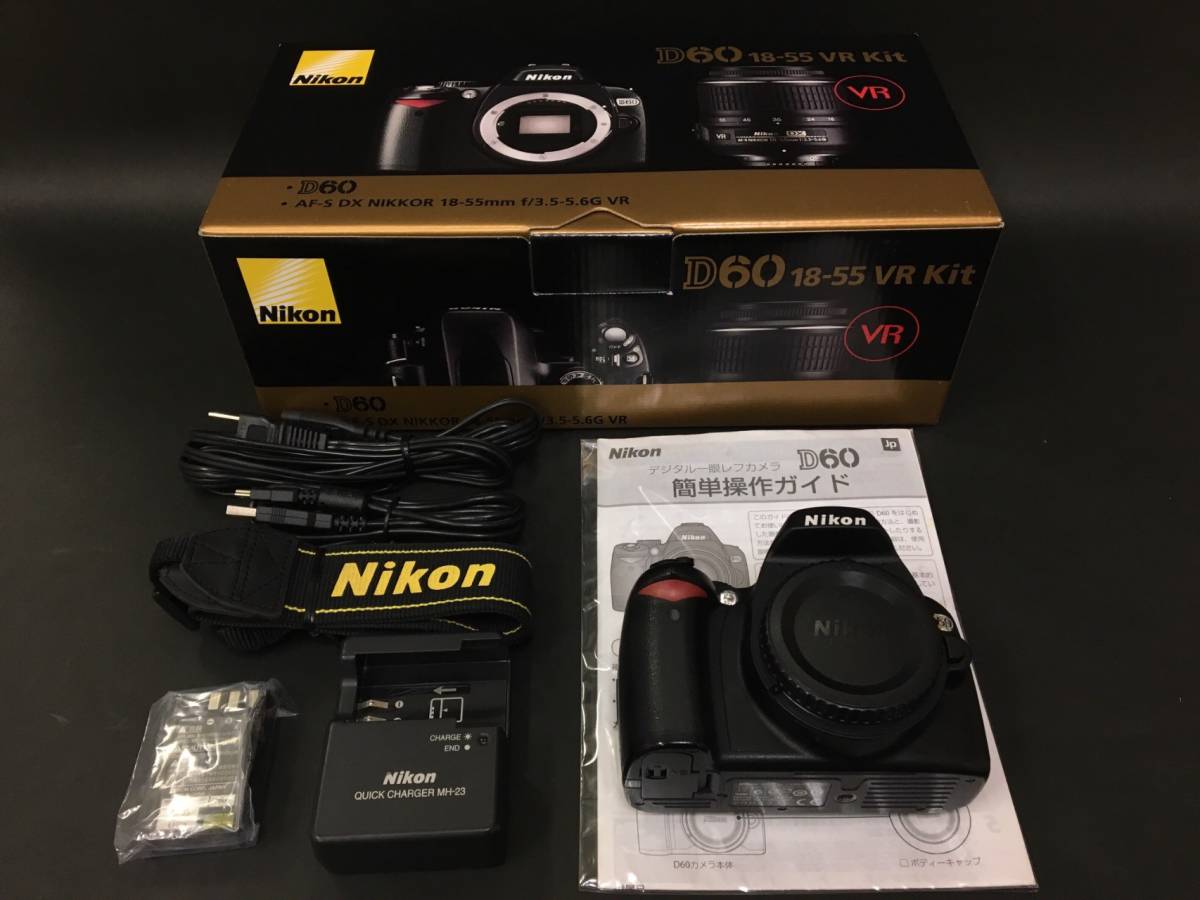 Nikon デジタル一眼レフカメラ D60 ボディ(ニコン)｜売買されたオークション情報、yahooの商品情報をアーカイブ公開 - オークファン（aucfan.com）